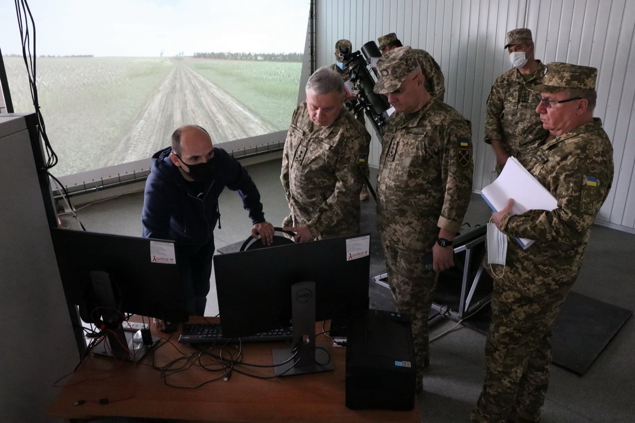 The mortar simulator manufactured by Design Bureau Logika was inspected ...